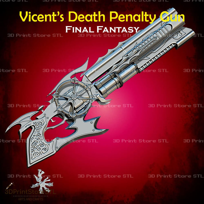 Vincent Death Penalty Gun Cosplay Final Fantasy 3D Print Model STL File ...