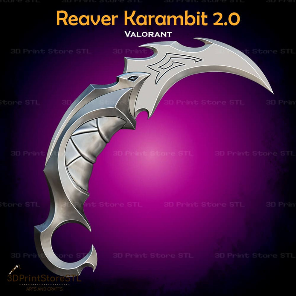 Reaver Karambit 20 Cosplay Valorant 3D Print Model STL File ...