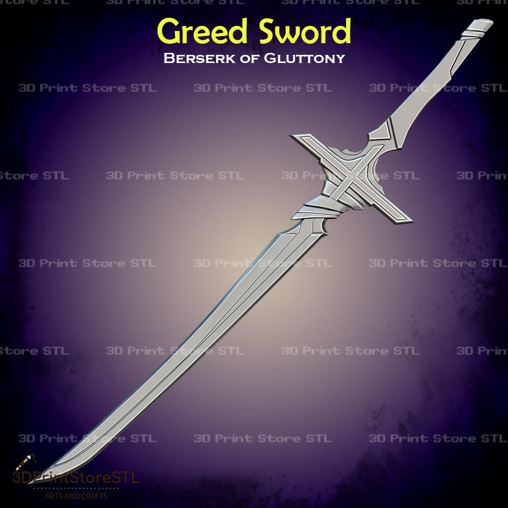 Greed Sword Cosplay Berserk of Gluttony 3D Print Model STL File ...