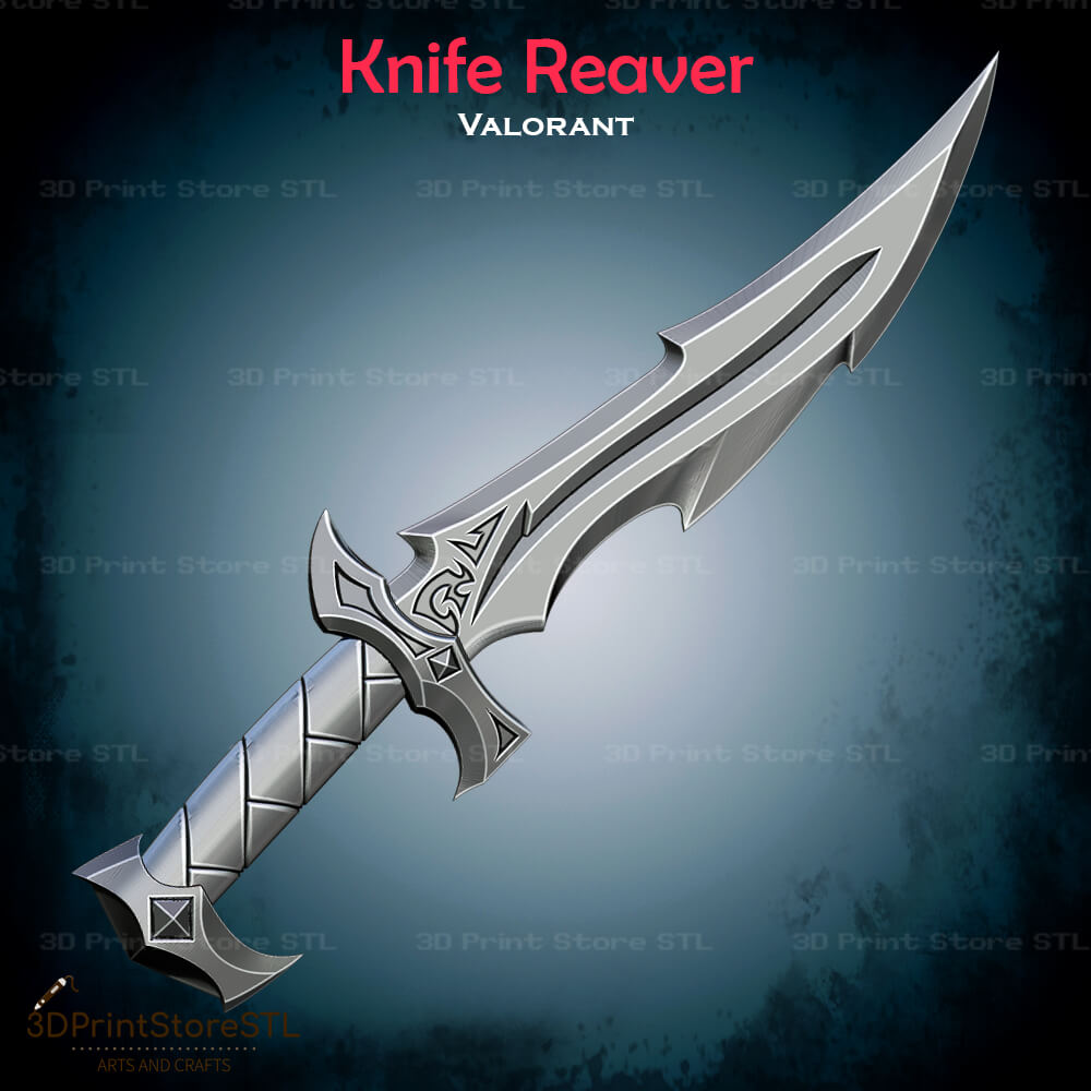 Reaver Knife Cosplay Valorant 3D Print Model STL File – 3DPrintStoreSTL