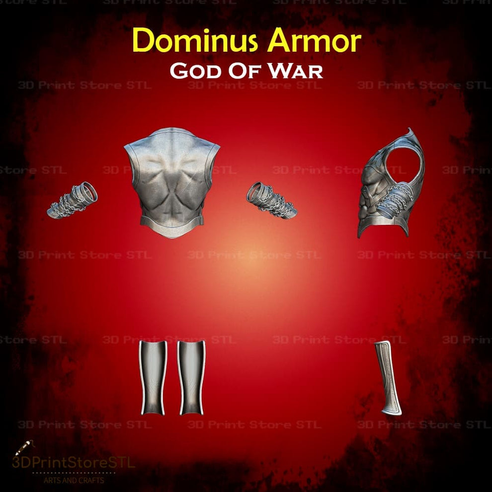 Dominus Armor Cosplay God Of War 3D Print Model STL File – 3DPrintStoreSTL