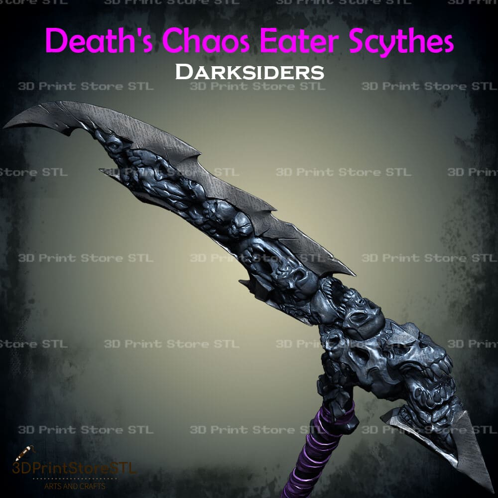 Death Chaos Fang Scythe Cosplay Darksiders 3D Print Model STL File ...
