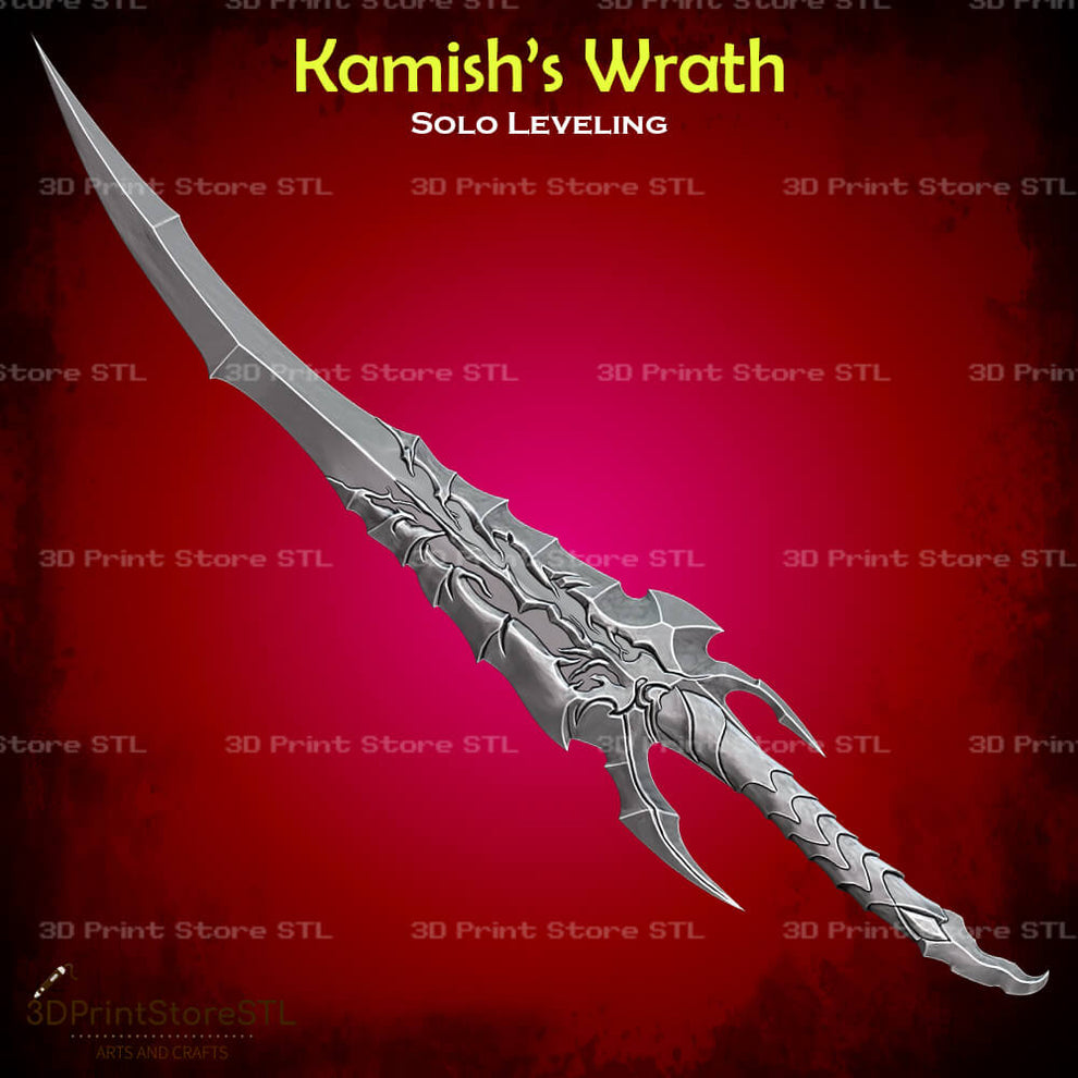 Kamish Wrath Dagger Cosplay Solo Leveling 3D Print Model STL File ...