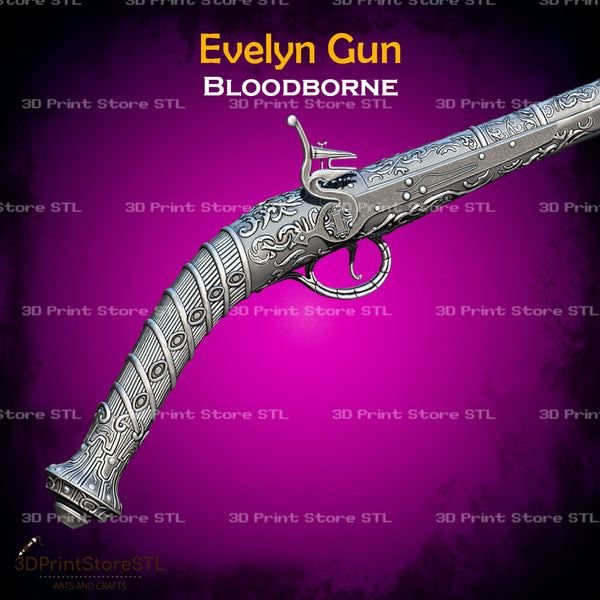 Evelyn Gun Cosplay Bloodborne 3D Print Model STL File – 3DPrintStoreSTL