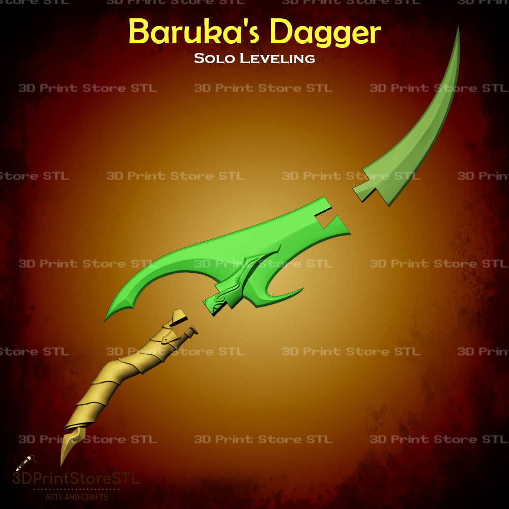 Baruka Dagger Cosplay Solo Leveling 3D Print Model STL File ...