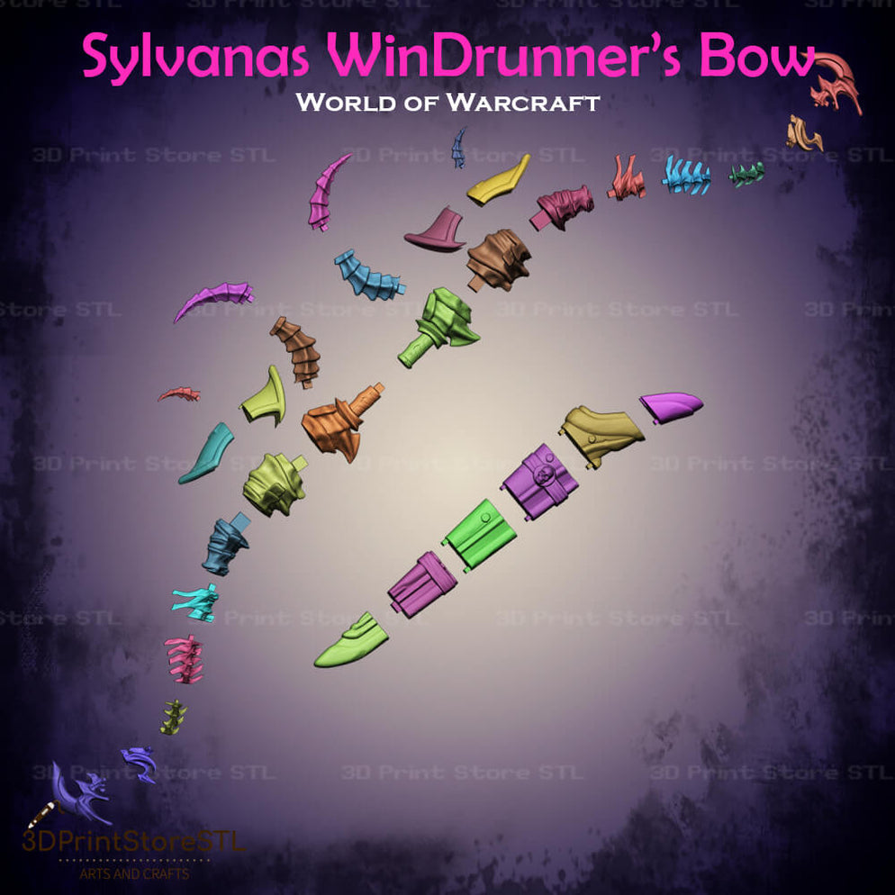 Sylvanas WinDrunner Bow Cosplay World Of Warcraft 3D Print Model STL ...