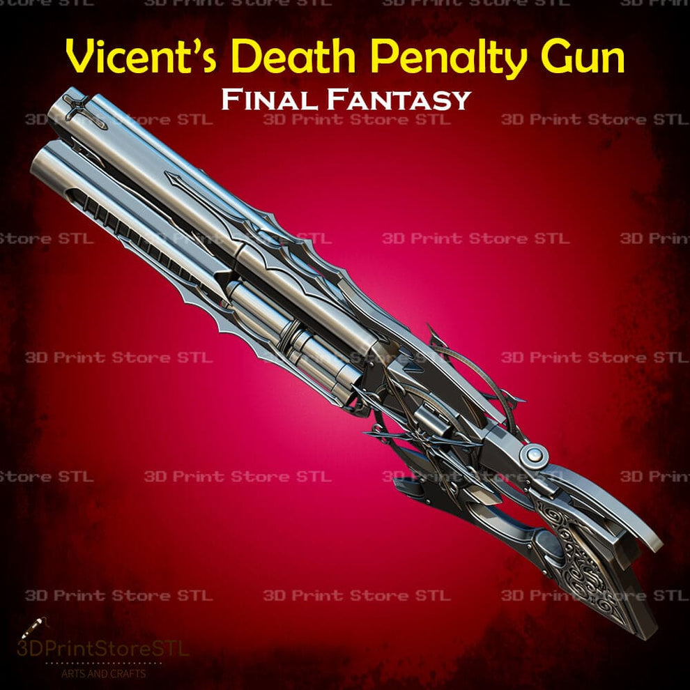 Vincent Death Penalty Gun Cosplay Final Fantasy 3D Print Model STL File ...