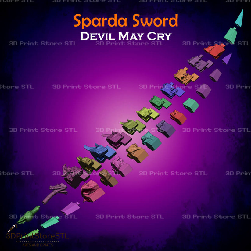 Sparda Demon Sword Cosplay Devil May Cry 3D Print Model STL File ...