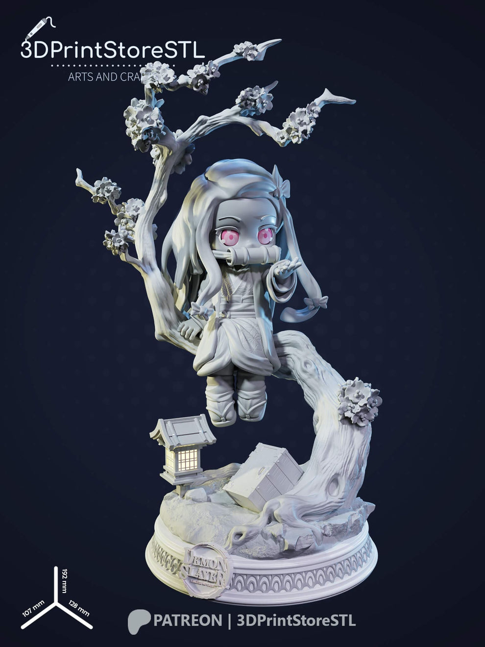 NeZuKo Chibi From Demon Slayer 3D Print Model STL File – 3DPrintStoreSTL