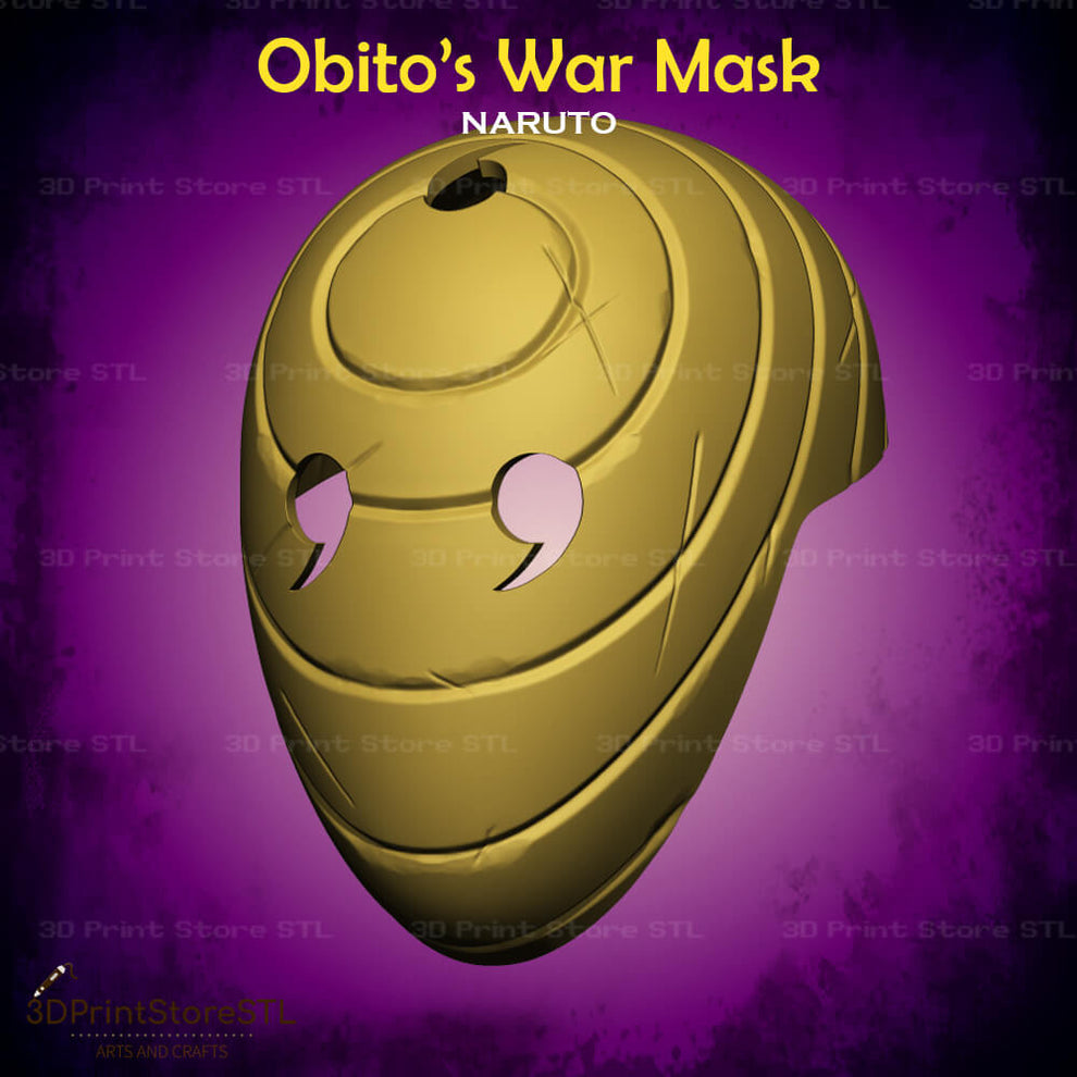 Obito War Mask Cosplay Naruto 3D Print Model STL File – 3DPrintStoreSTL