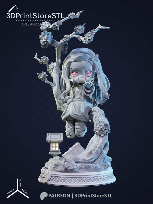NeZuKo Chibi From Demon Slayer 3D Print Model STL File – 3DPrintStoreSTL
